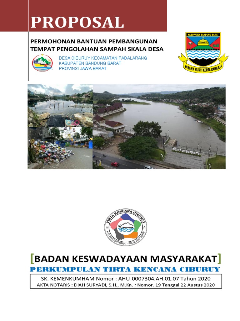 Proposal Pengelolaan Sampah Skala Desa - BKM Ciburuy | PDF