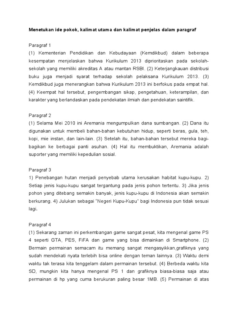Latihan Paragraf | PDF