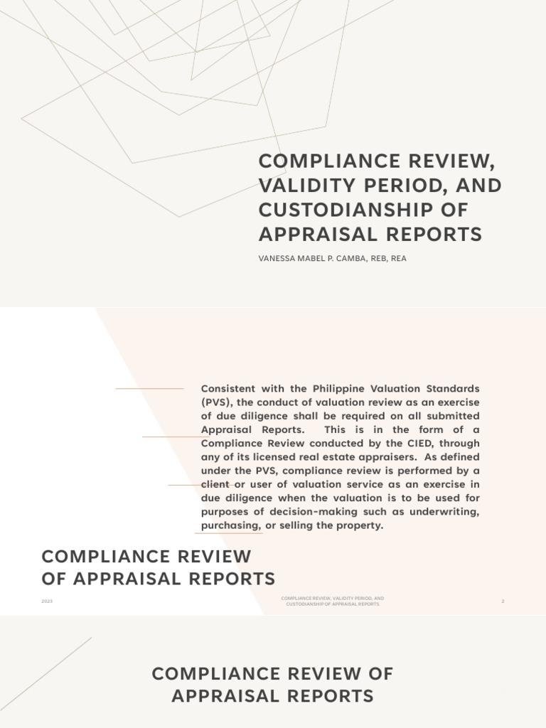Module 3 - Compliance Review, Validity Period, and Custodianship of ...