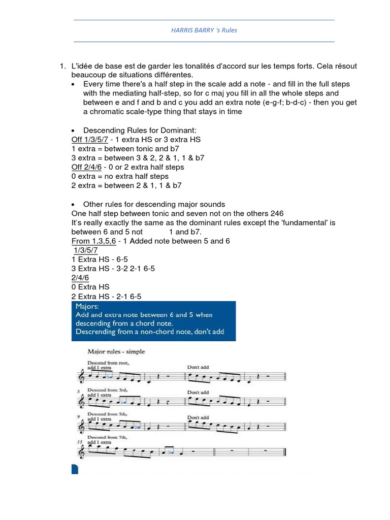 Harris Barry Rules | PDF