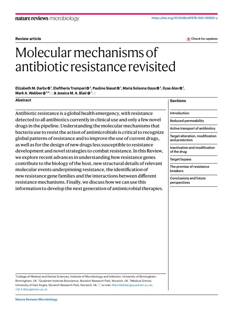 Antibiotic Resistance Mechanisms | PDF | Antimicrobial Resistance | Biofilm