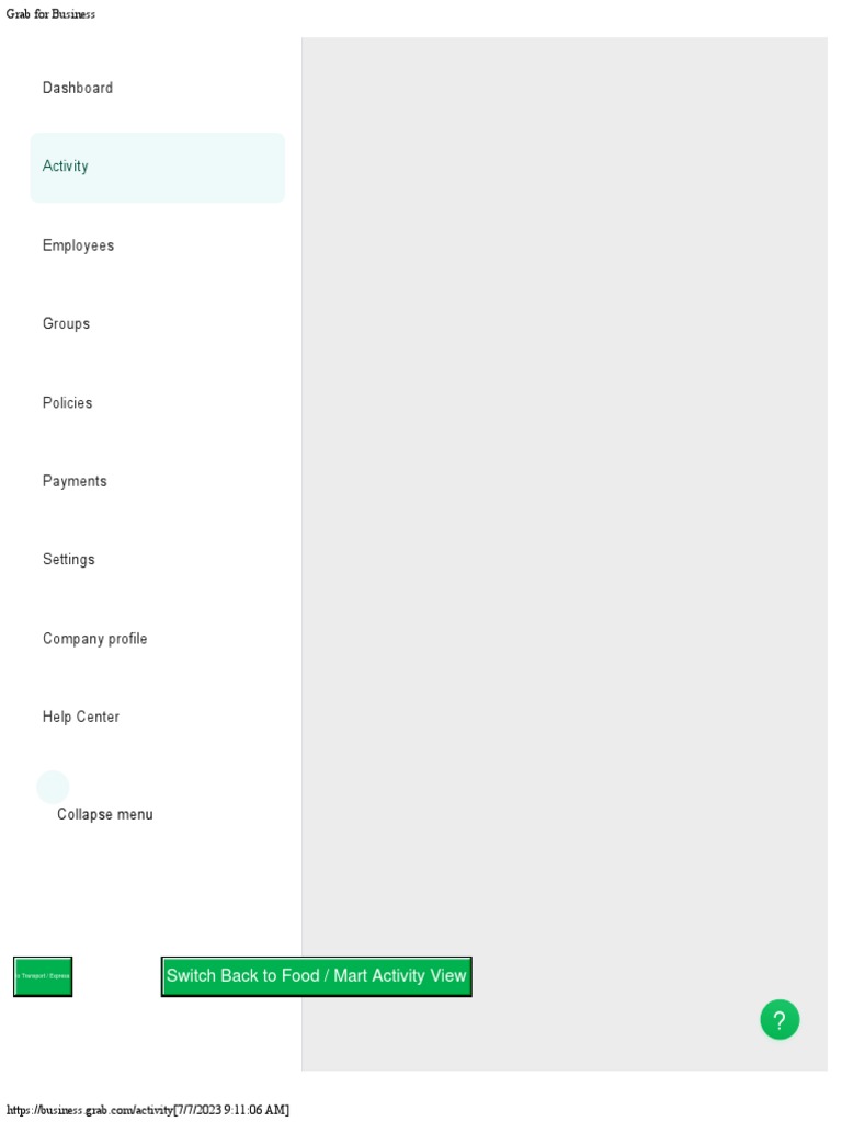 Grab for Business Dashboard Overview | PDF