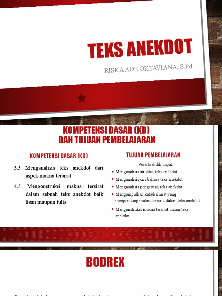 Teks Anekdot | PDF | Kajian Bahasa Asing