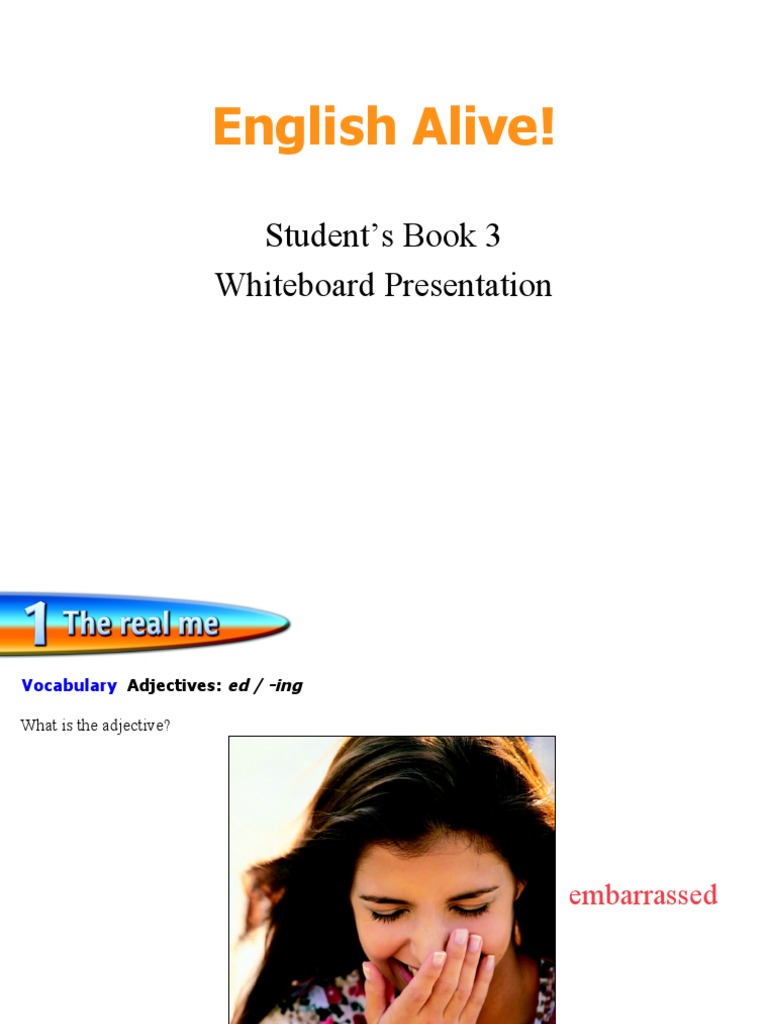 English Alive!: Student's Book 3 Whiteboard Presentation | PDF