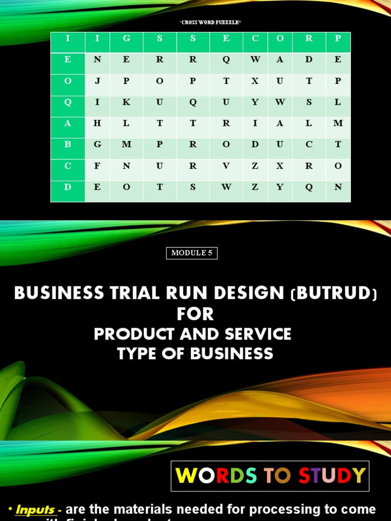 Business Trial Run Design | PDF | Business Process | Business Economics