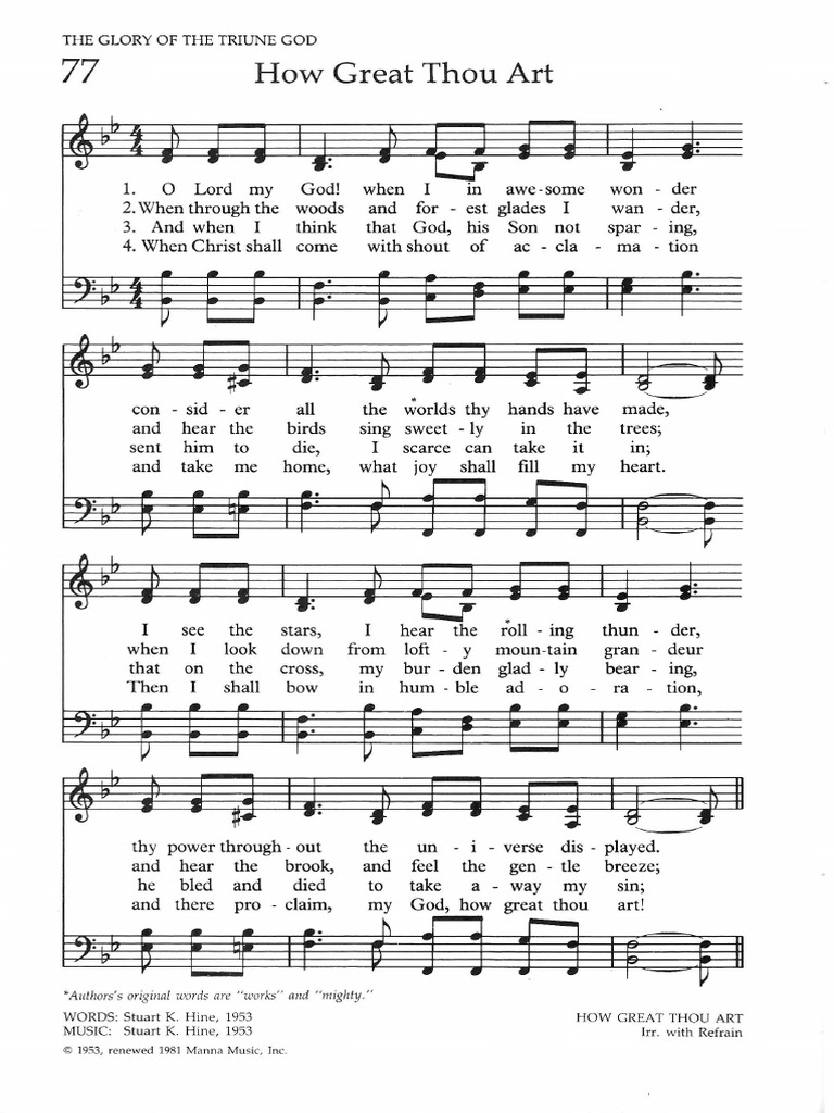 How Great Thou Art | PDF