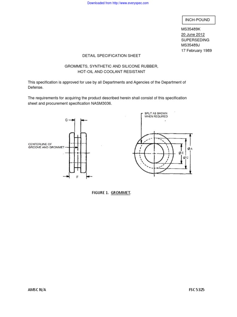 Nasm3036 (MS35489) | PDF