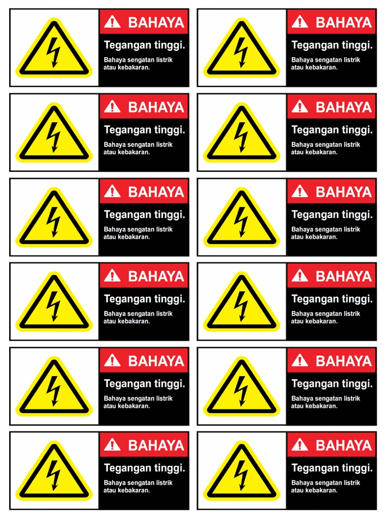 Warning Sign Listrik | PDF