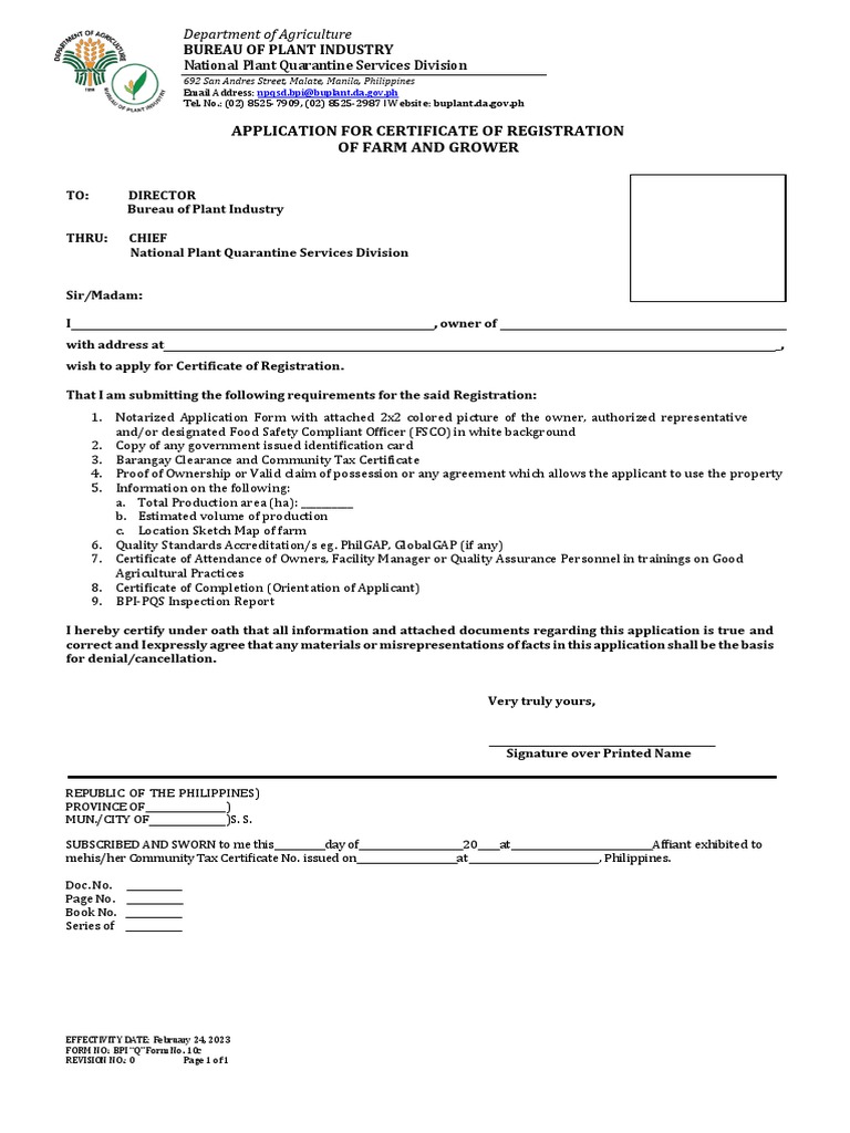 BPI Q Form No. 10c | Download Free PDF | Government