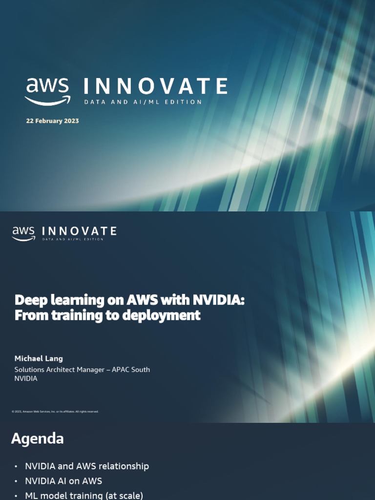 Slides Deep Learning On AWS With NVIDIA From Training To Deployment | PDF | Amazon Web Services ...