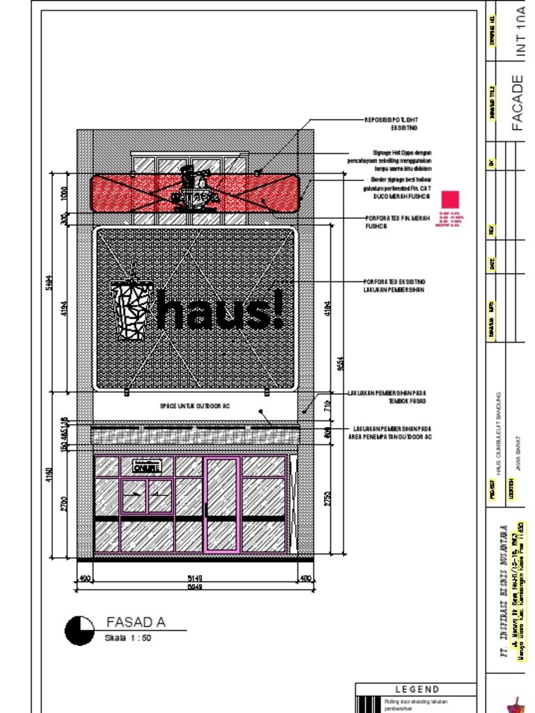 Detail Fasad Dan Sinage | PDF