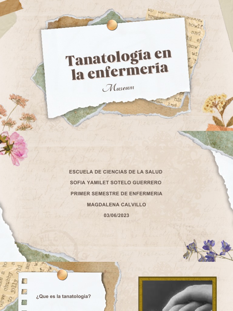 Tanatología | PDF | Muerte | Enfermería