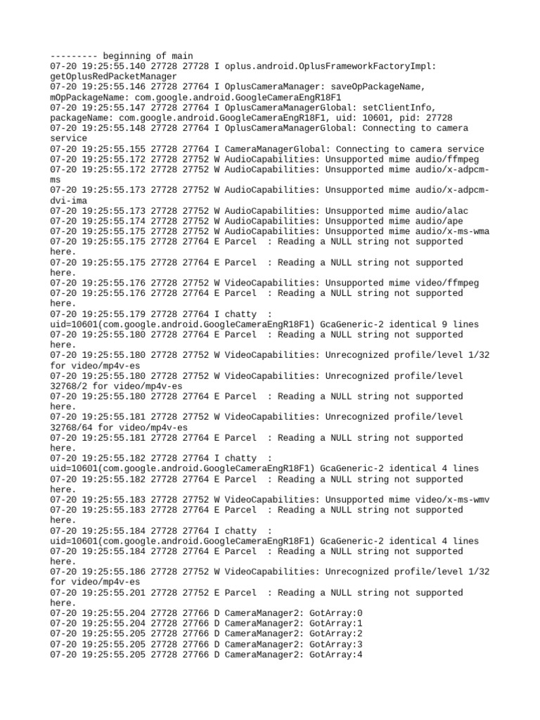 Log Cat 1689855955023 | PDF | Java (Programming Language) | Android (Operating System)