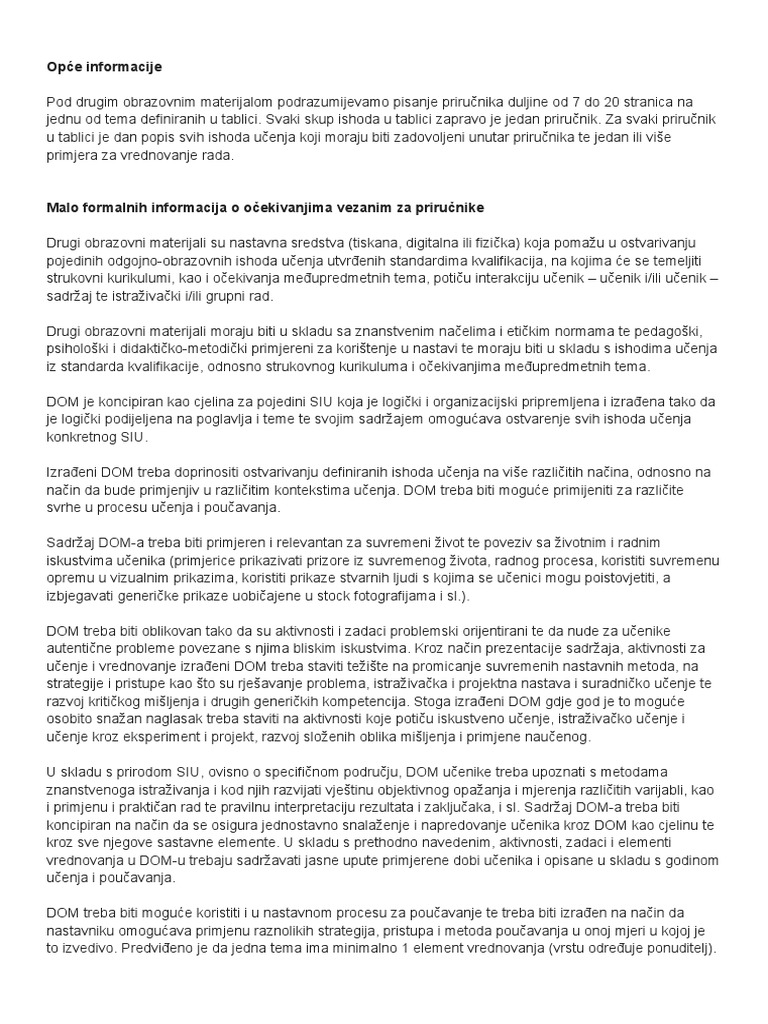 Upute Za Pisanje | PDF