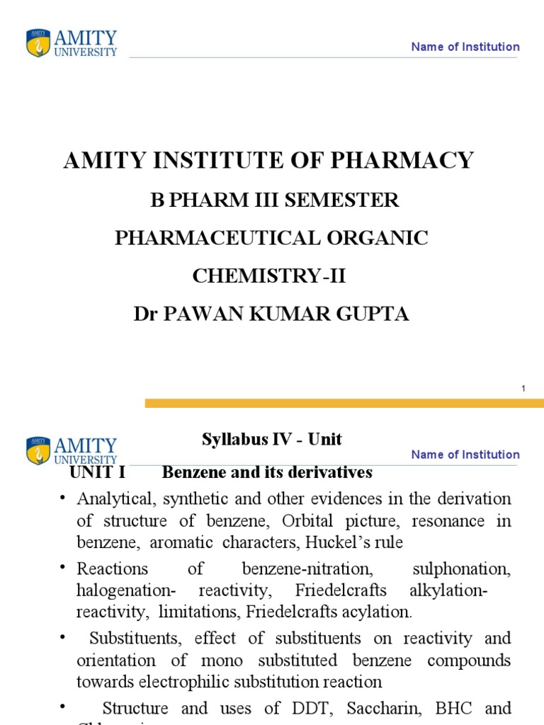 POC II PPT Unit I UNIT Benzene and Its Derivatives | PDF