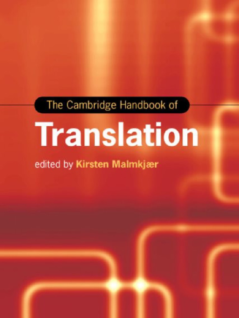 The Cambridge Handbook of Translation | PDF