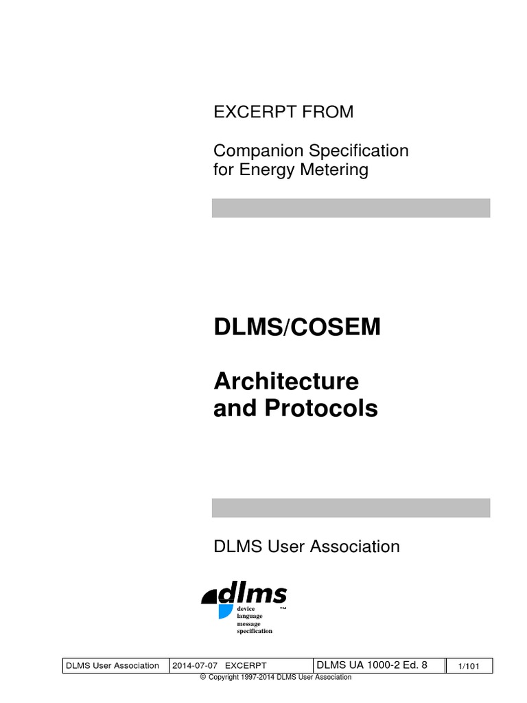 Silo - Tips - Dlms Cosem Architecture and Protocols | PDF | Osi Model ...