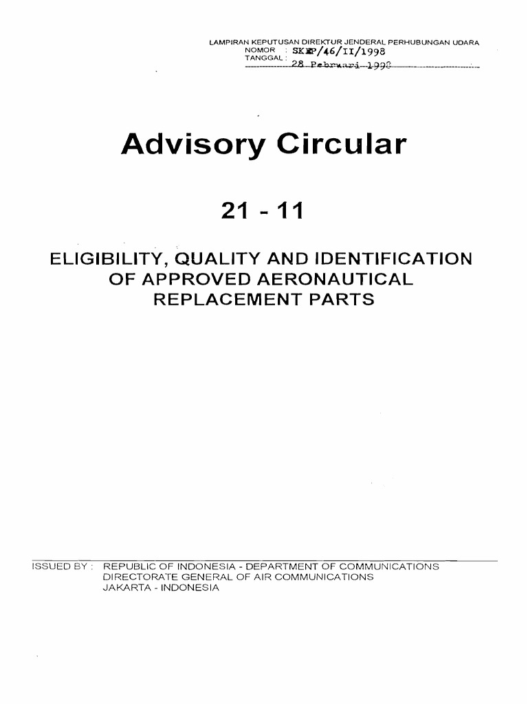 AC 21-11 Eligibility, Quality and Identification | PDF | Electronic ...