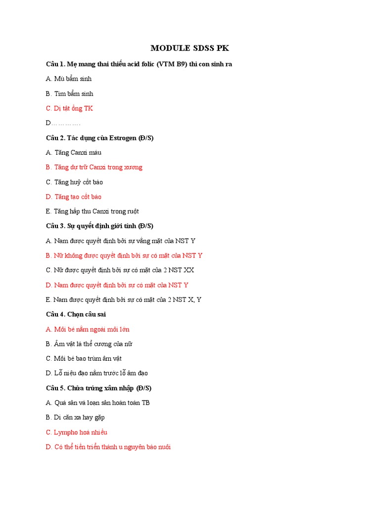 Module SDSS PK | PDF