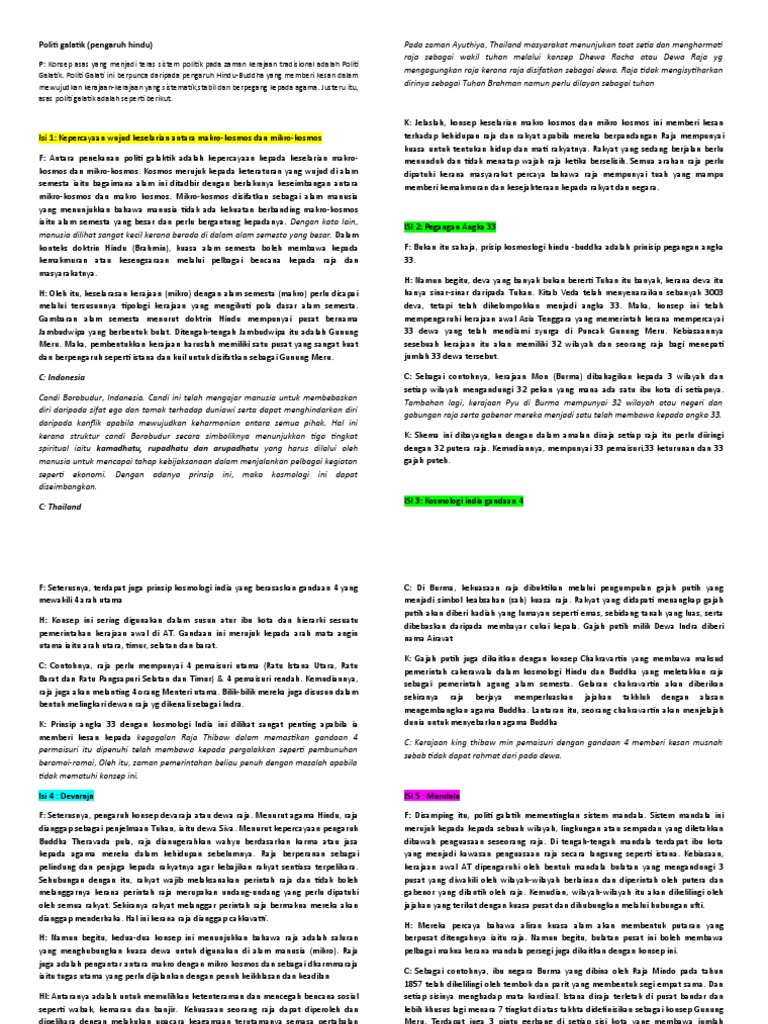 Politi Galatik: Pengaruh Hindu-Buddha | PDF | Filsafat | Sejarah