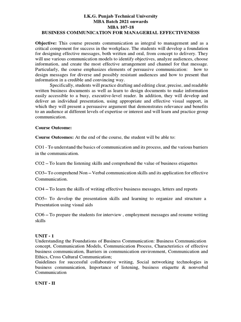 Mba 107 | PDF | Communication | Information