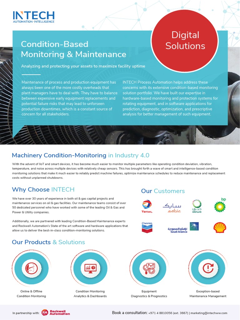 INTECH Condition Based Maintenance | PDF | Systems Engineering | Computer Engineering
