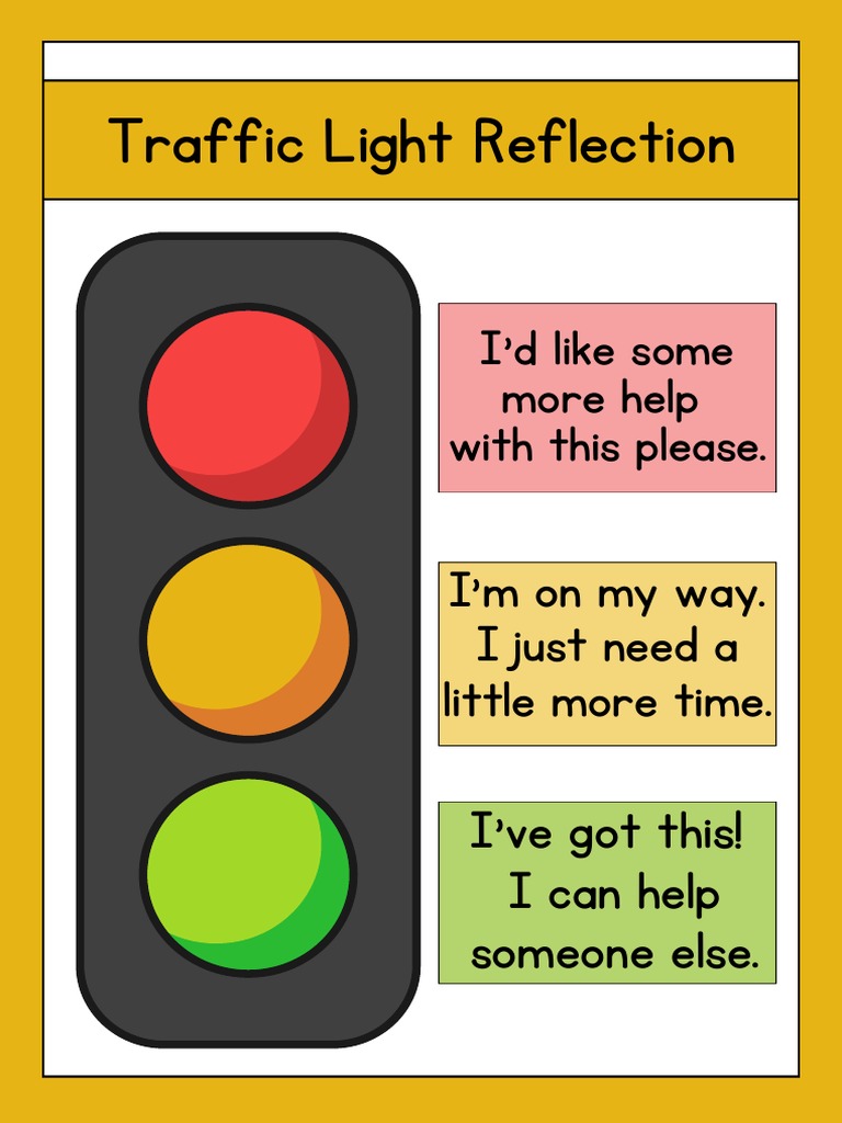 Traffic Light Reflection Activity | PDF
