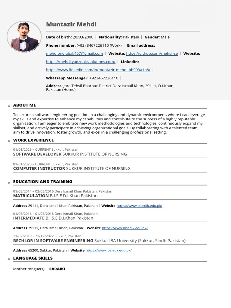 CV - Muntazir Mehdi Updated | PDF