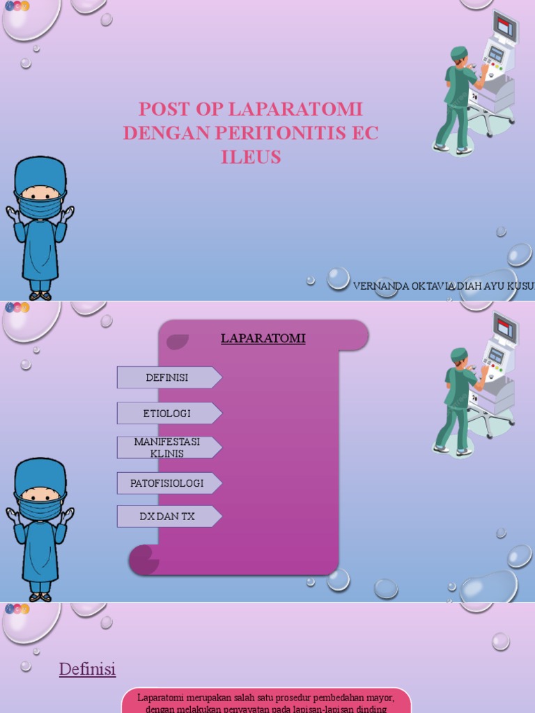 Laparatomi: Peritonitis dan Ileus | PDF