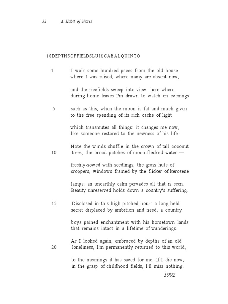 02 Depths of Fields - Luis Cabalquinto | PDF