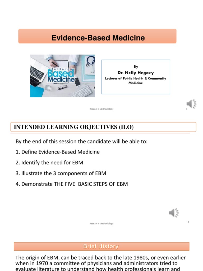 Understanding Evidence-Based Medicine | PDF | Self-Improvement