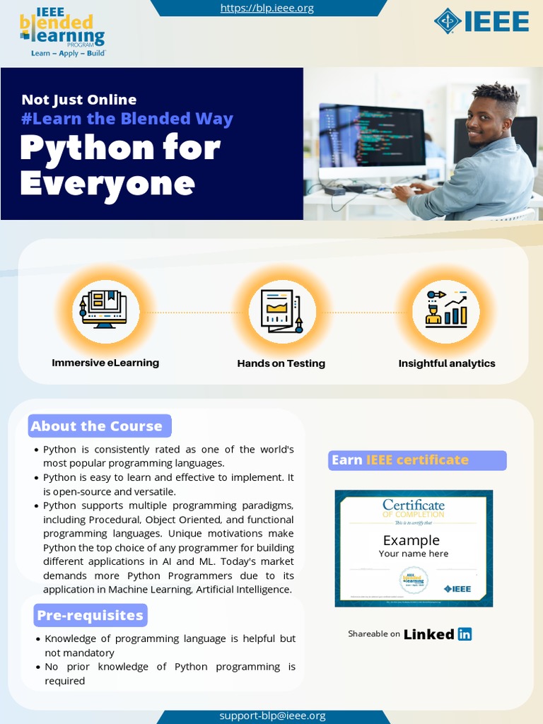 Python For Everyone Brochure | PDF Python For Everyone Brochure | PDF
