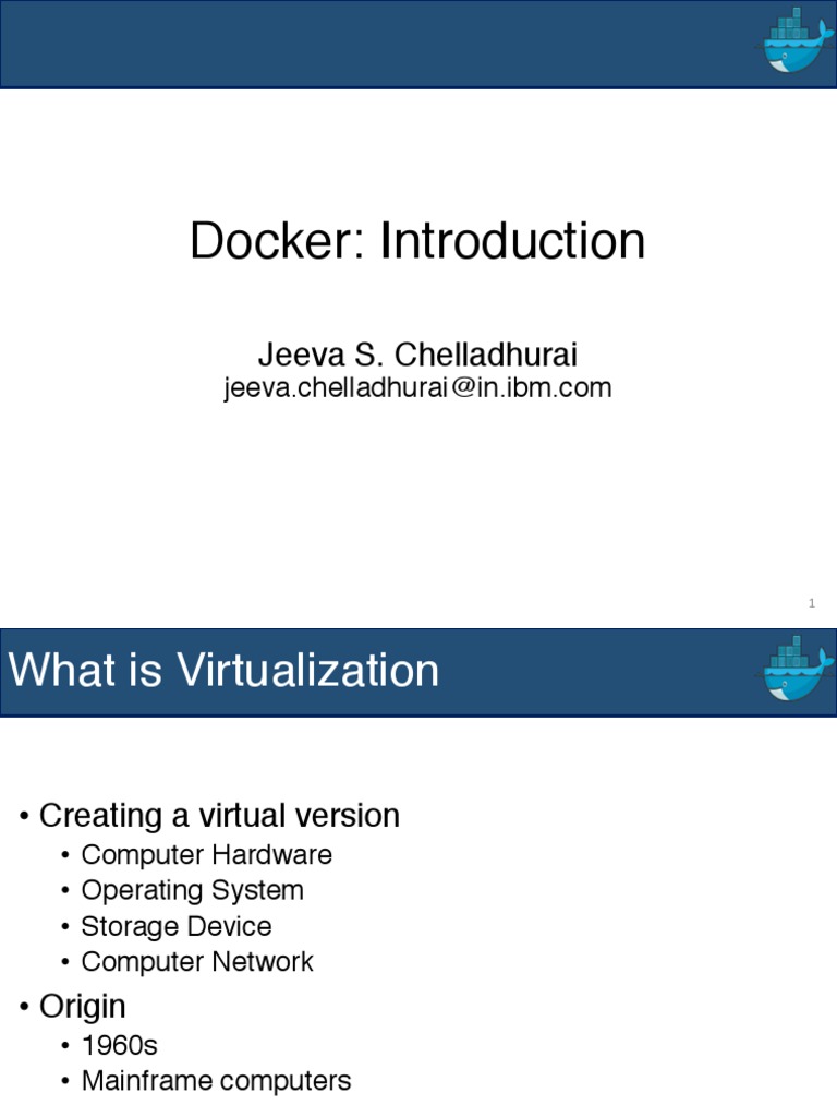 Docker Introduction | PDF | Virtualization | Virtual Machine
