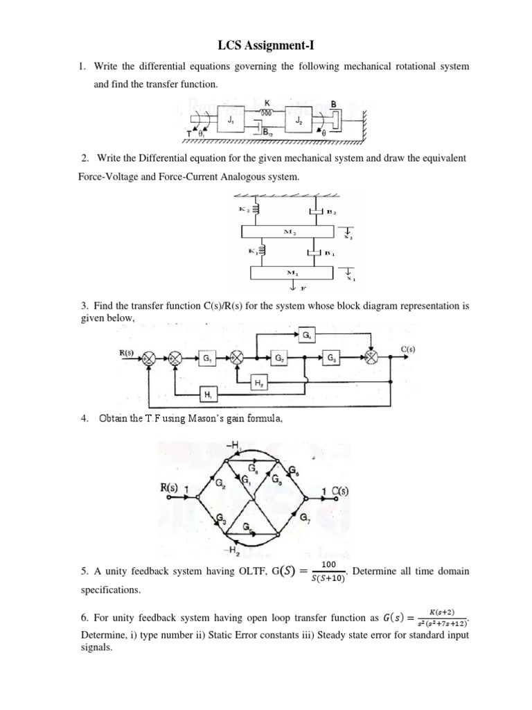 LCS Assignment-I | PDF