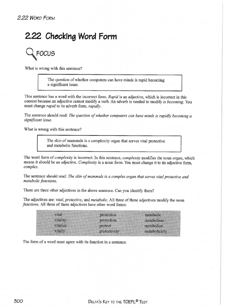 DELTA 2.22 Word Form | PDF