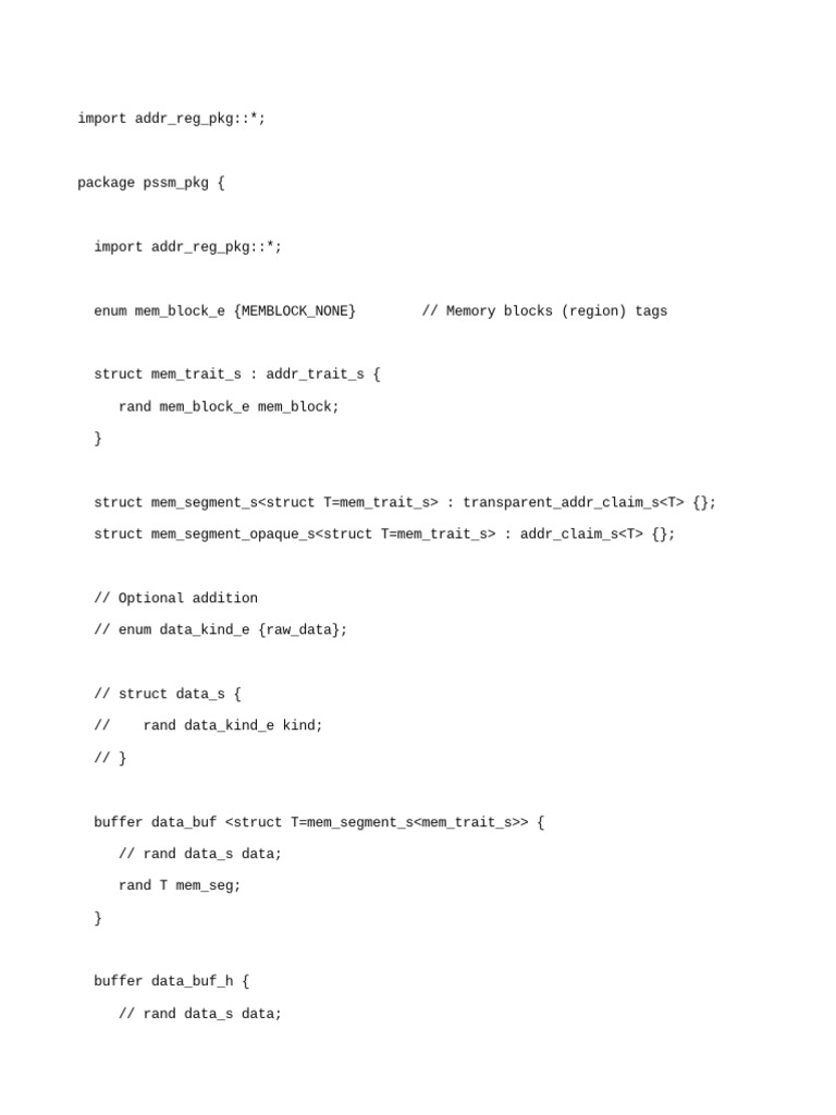 Pss Package Code | PDF