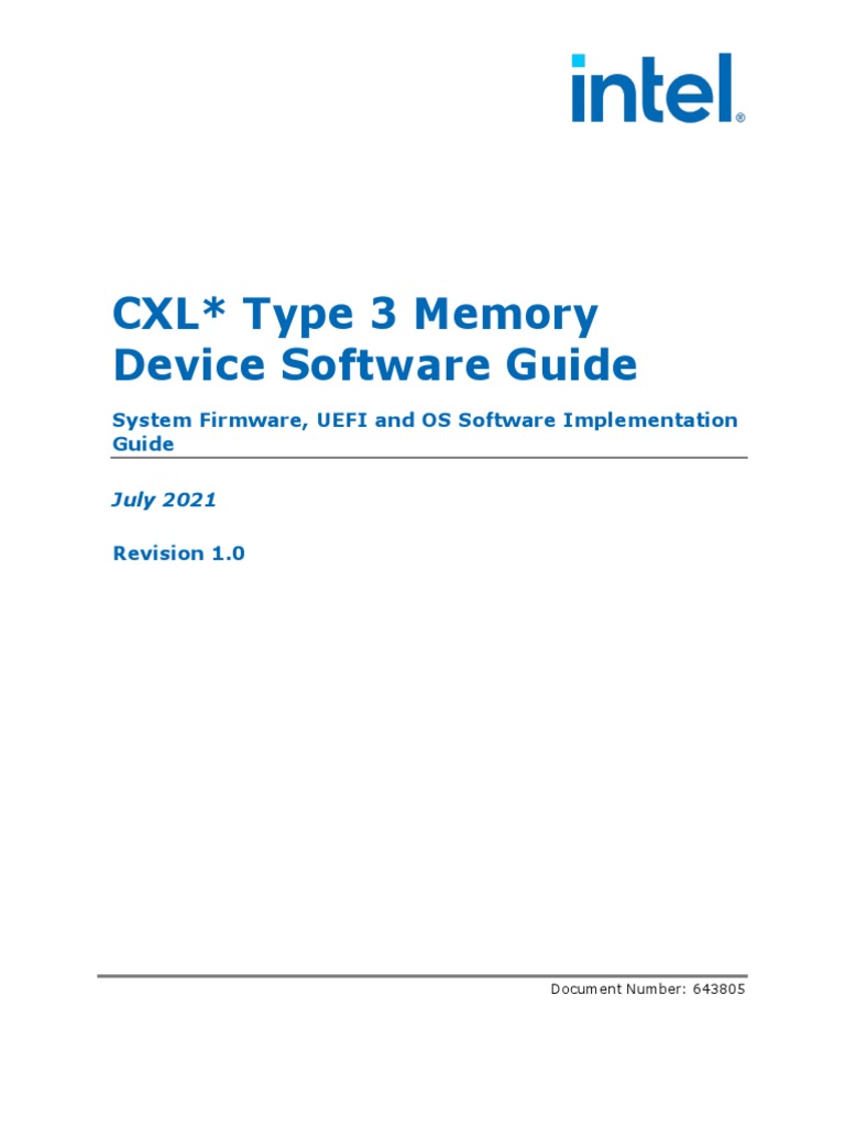 CXL SW Guide | PDF | Device Driver | Operating System