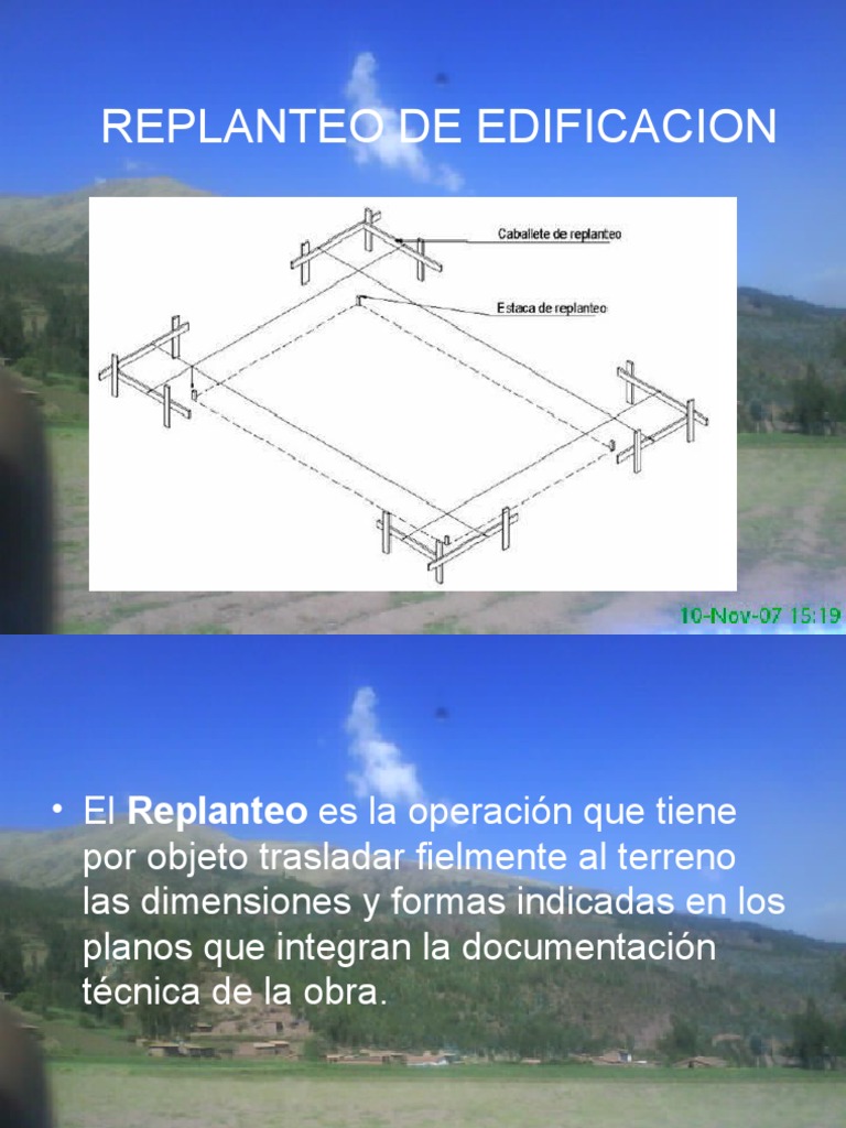 Replanteo de Edificacion | PDF