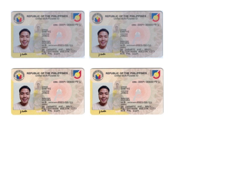 Jonas Id Print Out | PDF