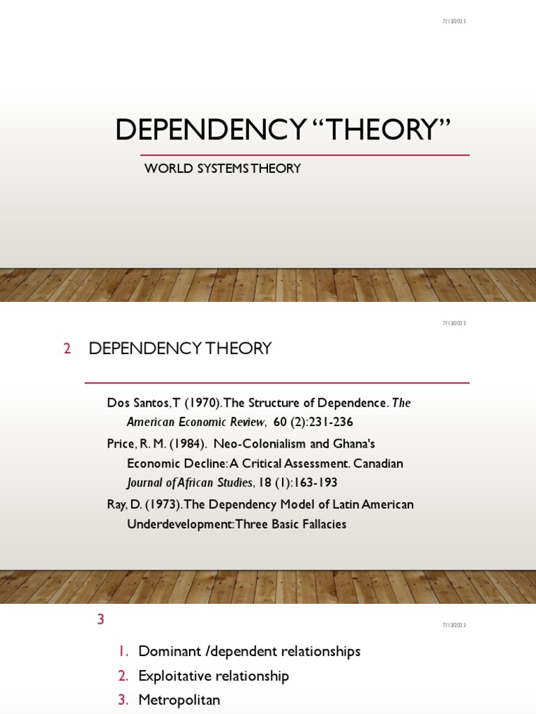 Dependency Theory | PDF | World Systems Theory | International Relations