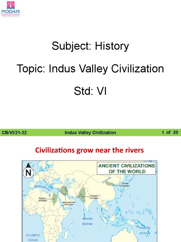 VI - History - Indus Valley Civilization | PDF | Bronze Age | Cultural ...