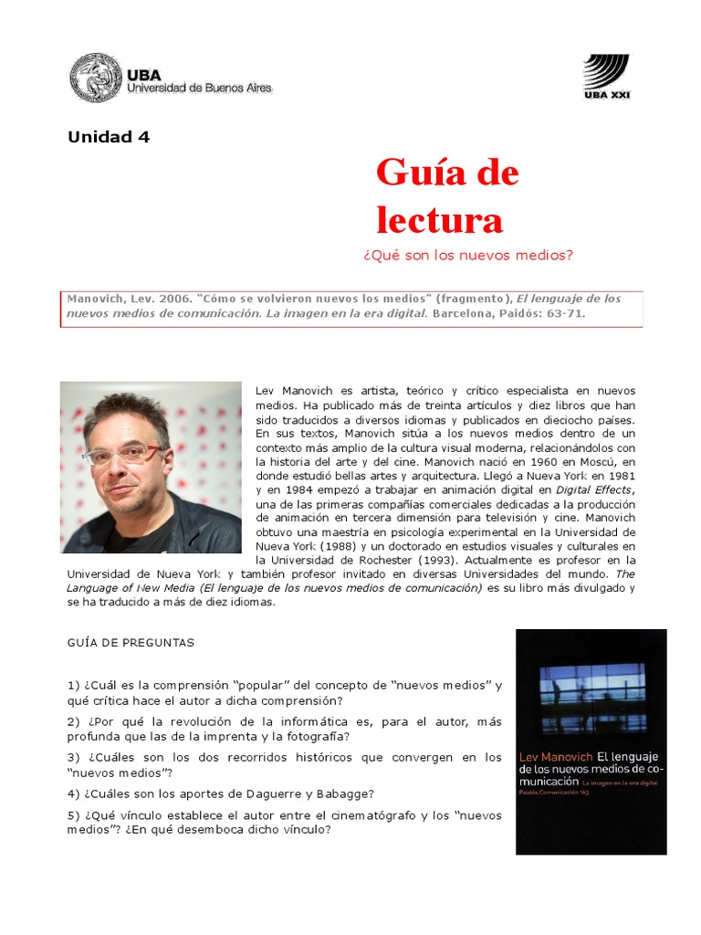 Nuevos Medios: Análisis de Manovich | PDF