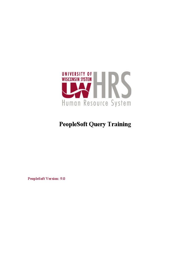 Silo - Tips - Peoplesoft Version 90 Peoplesoft Query Training | PDF | Information Retrieval ...