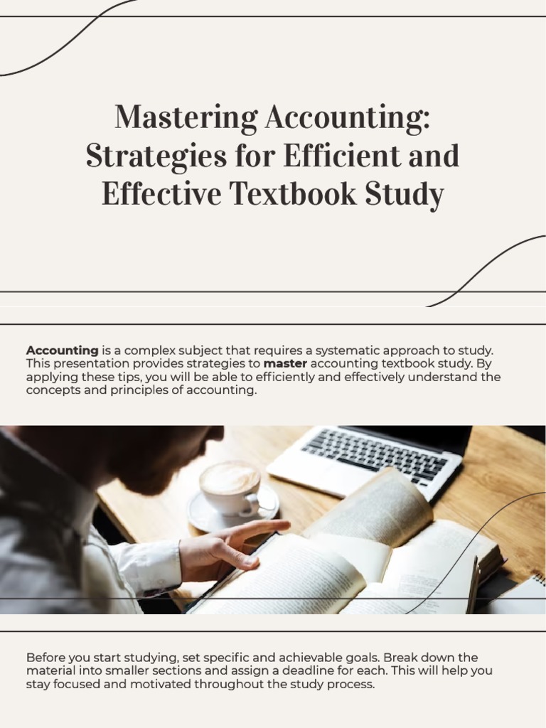 Mastering Accounting Strategies For Efficient and Effective Textbook ...