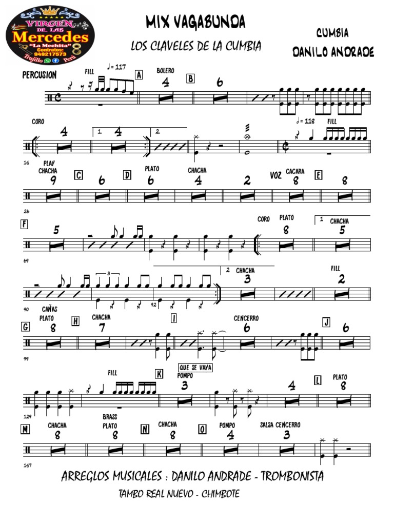 Mix Vagabunda - Danilo - Drum Set 1 | PDF