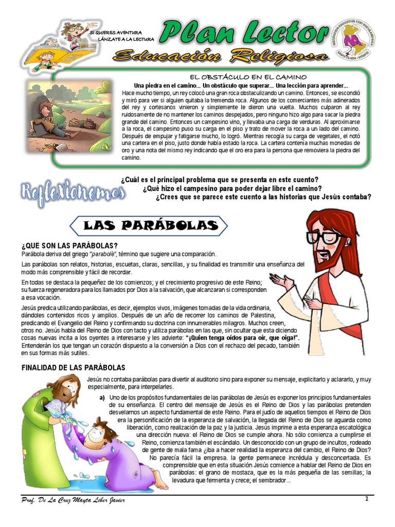 Plan Lector - Las Parabolas | PDF | Parábolas de Jesús | Jesús