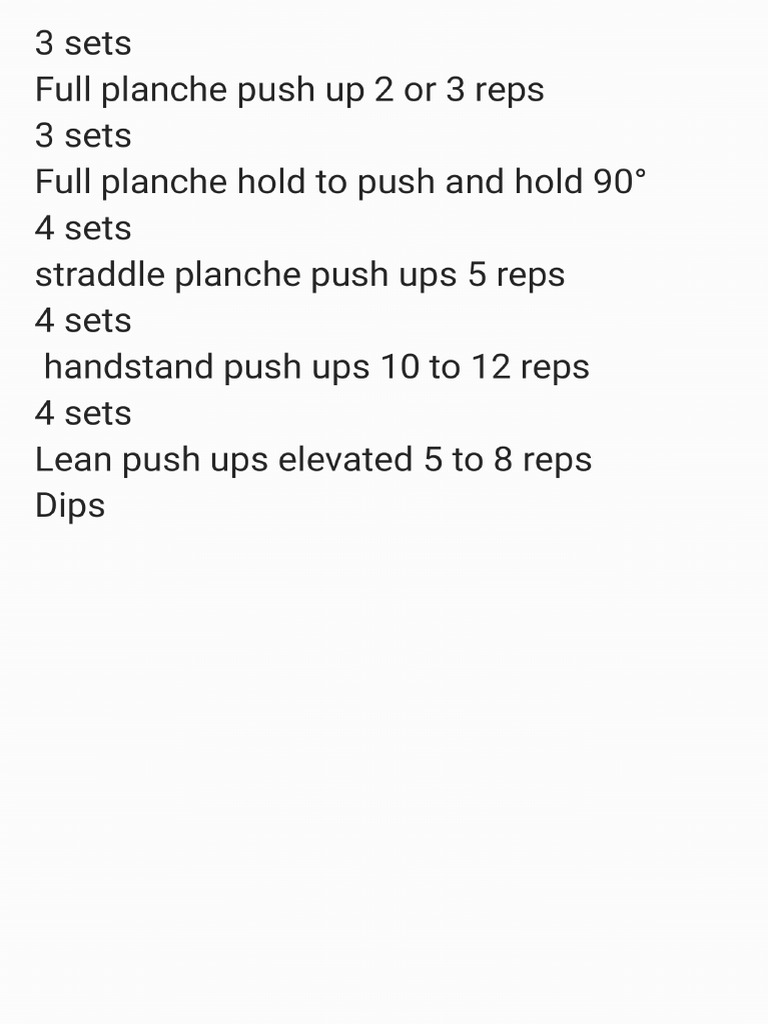 Full Planche Push Ups | PDF