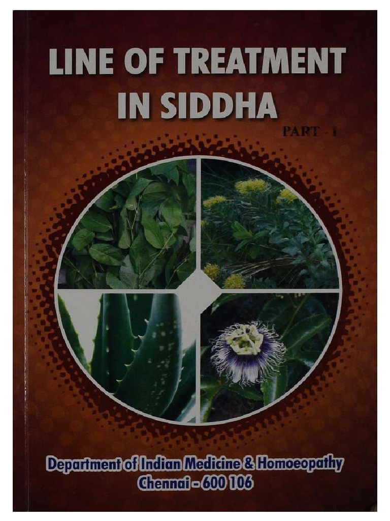 TVA BOK 0025164 Line of Treatment in Siddha Part 1 | PDF