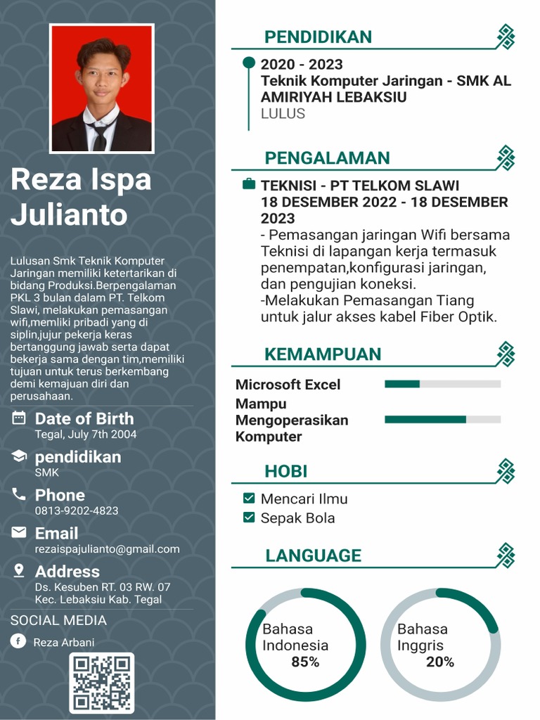 Reza Cv. | PDF