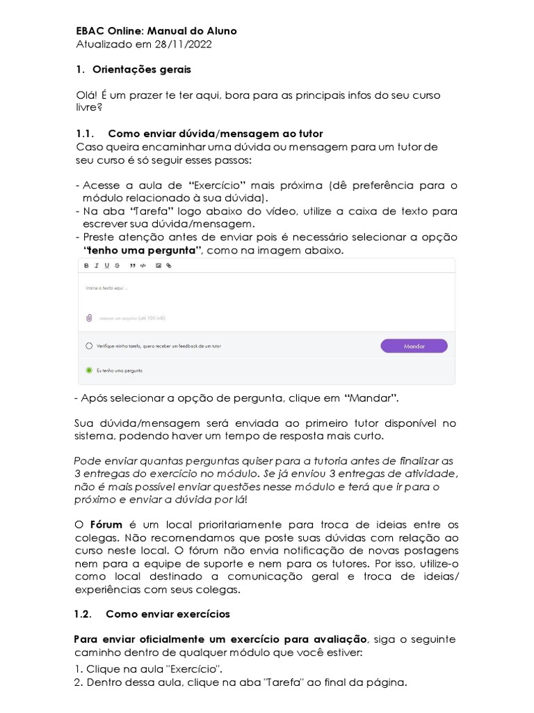 Ebac Online Manual Aluno Lms Download Grátis Pdf Informática